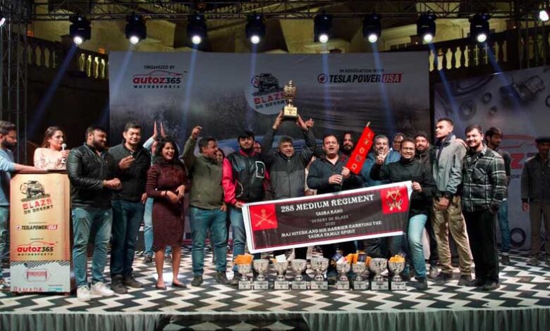 Army Adventure Team Wins Autoz365’ ‘Blaze De Desert’ Motor Rally Team ...